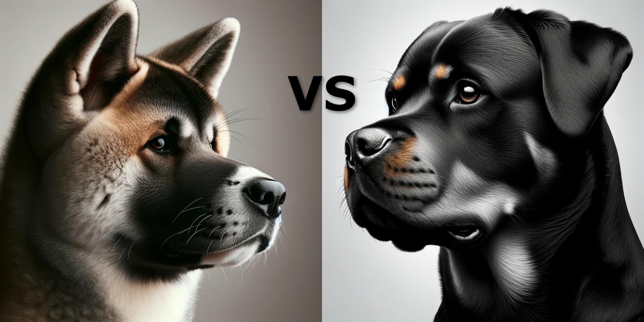 Akita vs Rottweiler - My Dog Breeds