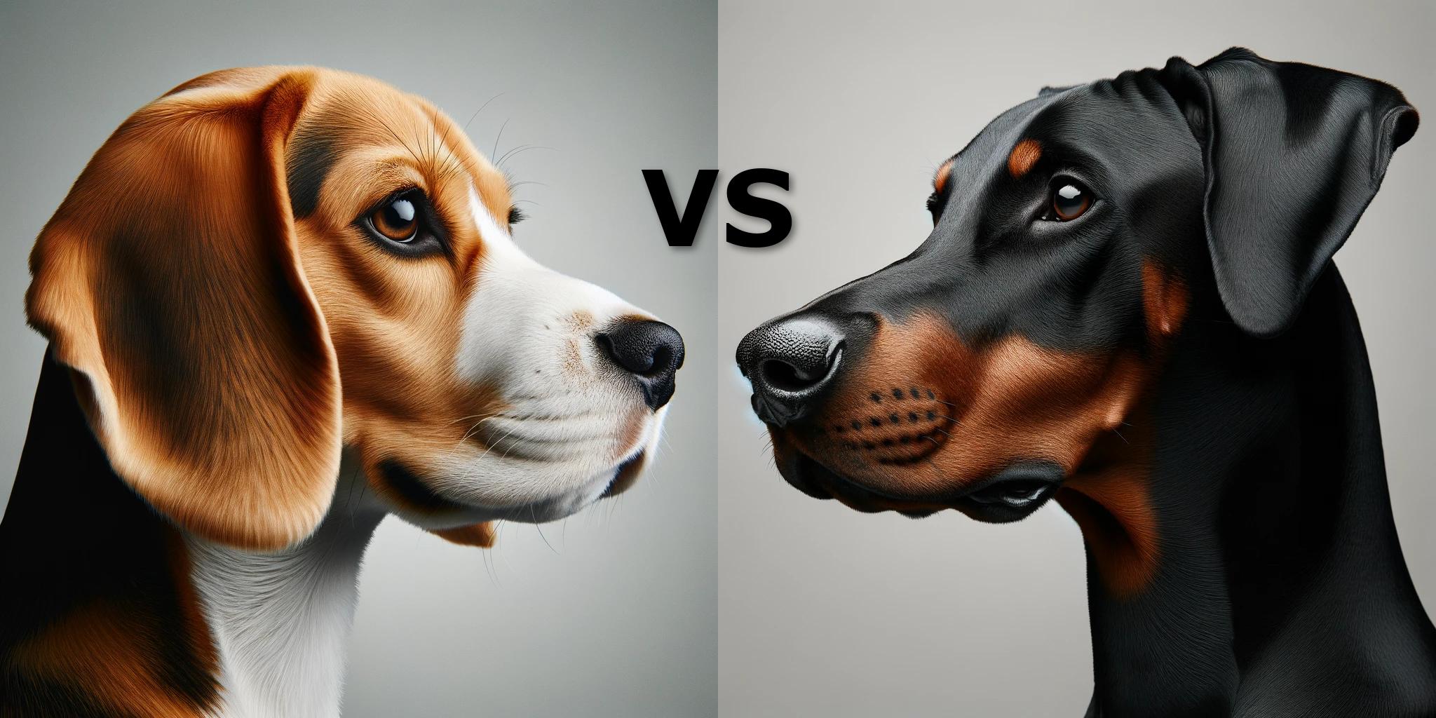 Beagle vs Doberman Pinscher - My Dog Breeds