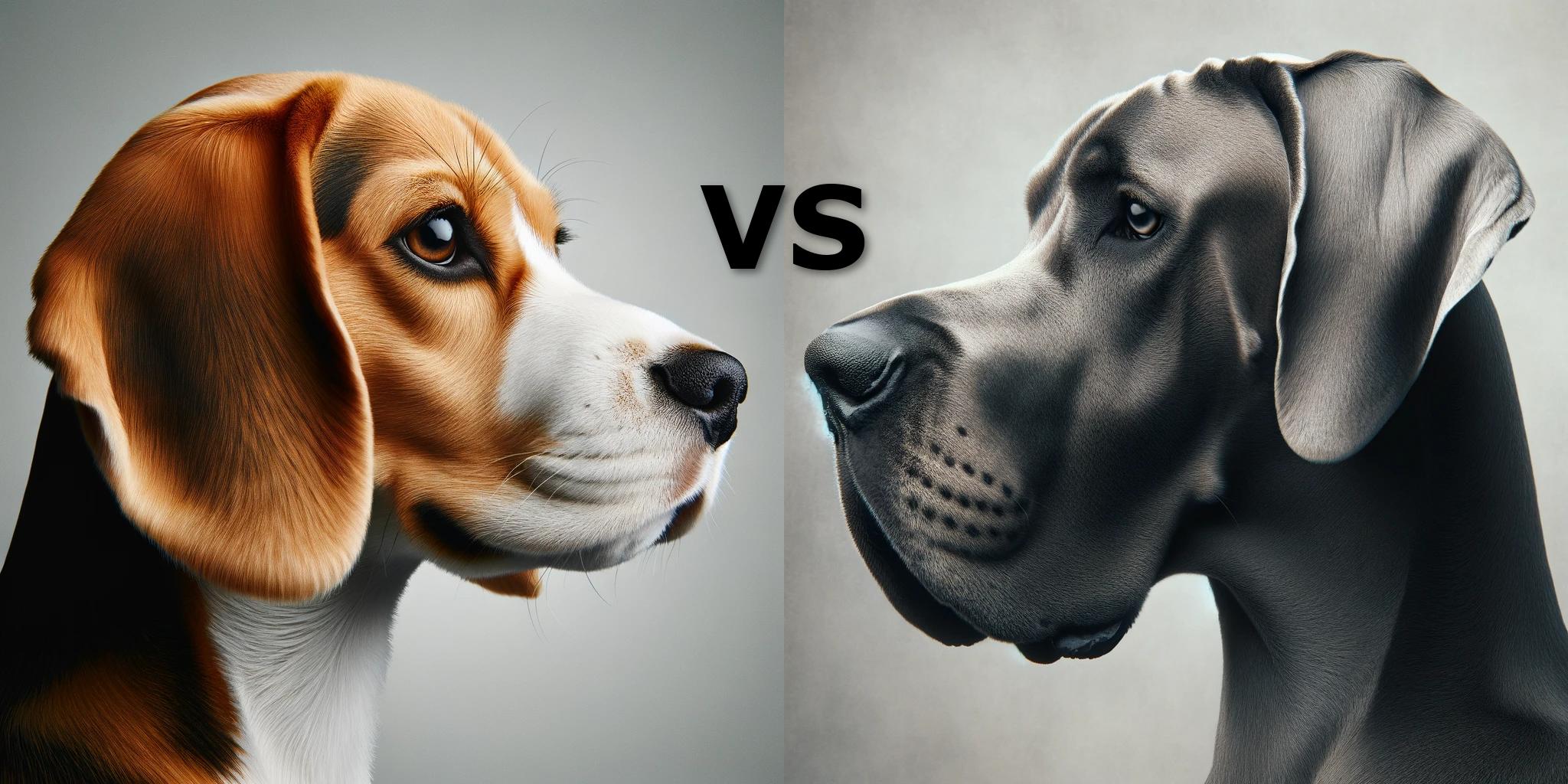 Beagle vs Great Dane - My Dog Breeds