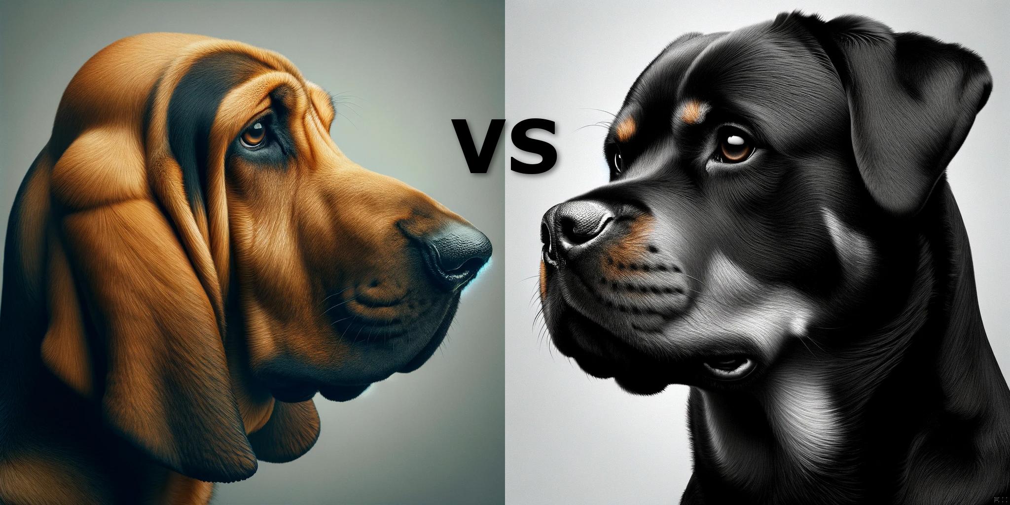 Bloodhound vs Rottweiler - My Dog Breeds