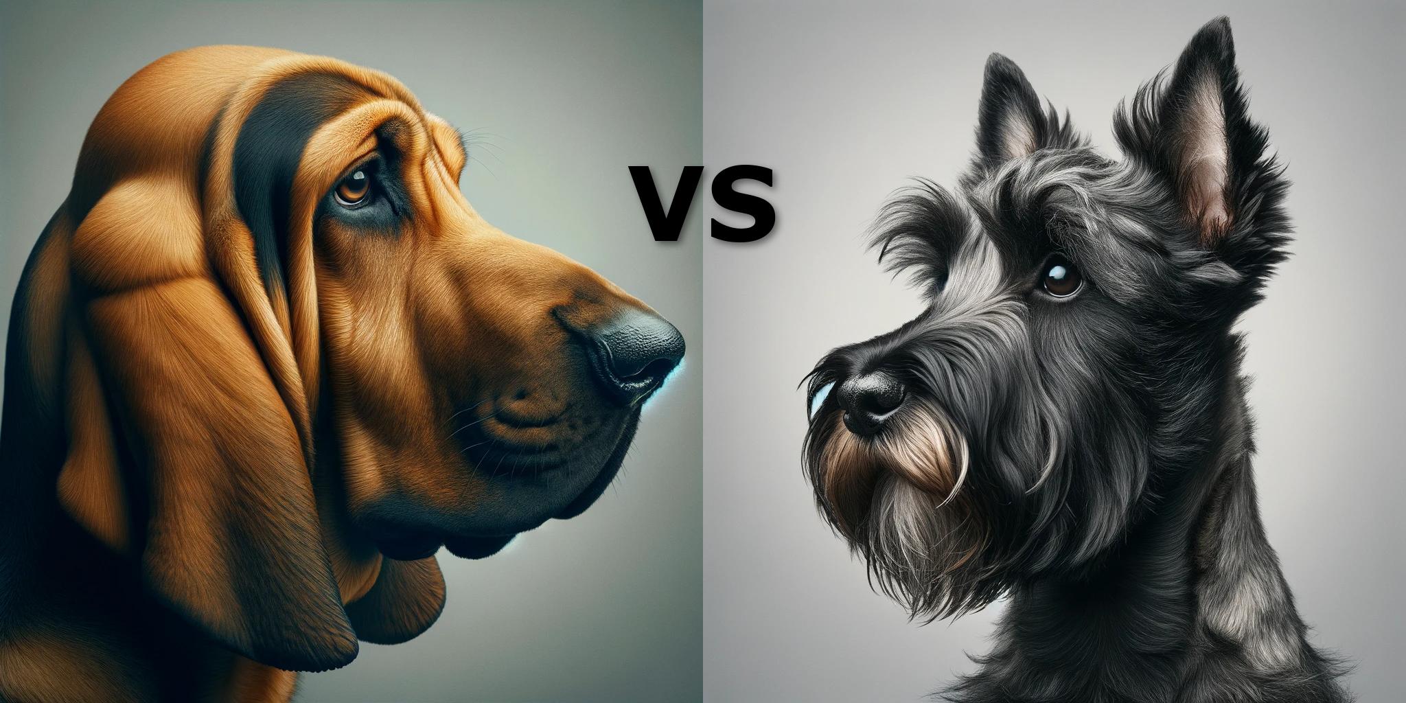 Bloodhound vs Scottish Terrier - My Dog Breeds