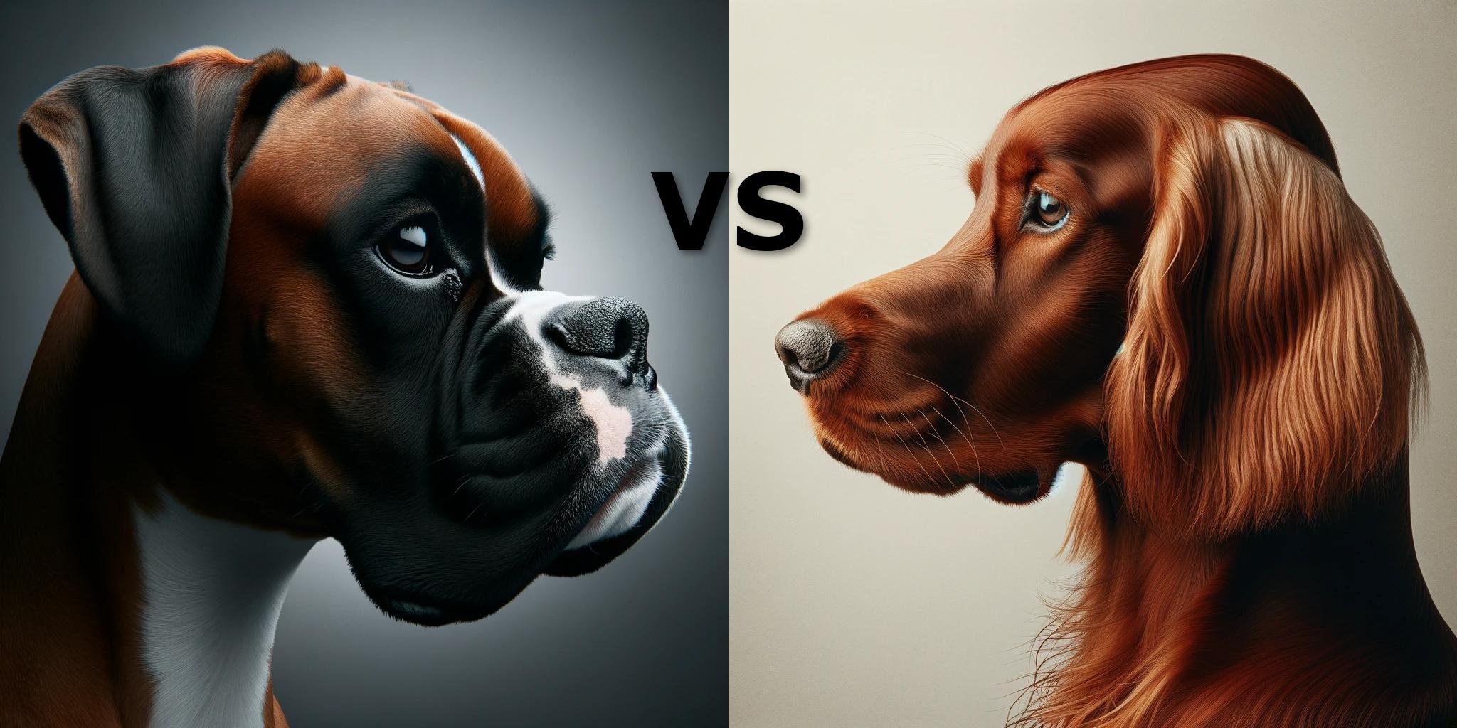 Boxer vs Irish Setter - My Dog Breeds