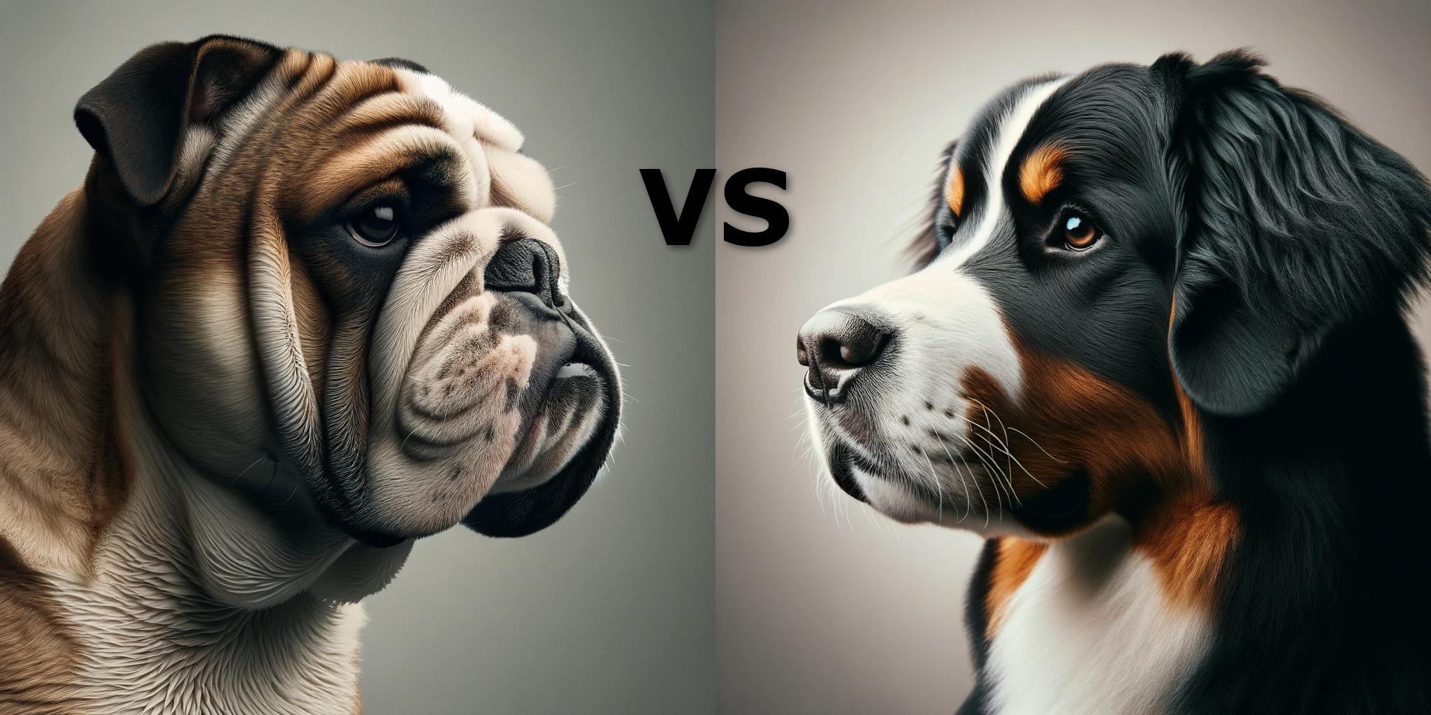 Bulldog vs Bernese Mountain Dog - My Dog Breeds
