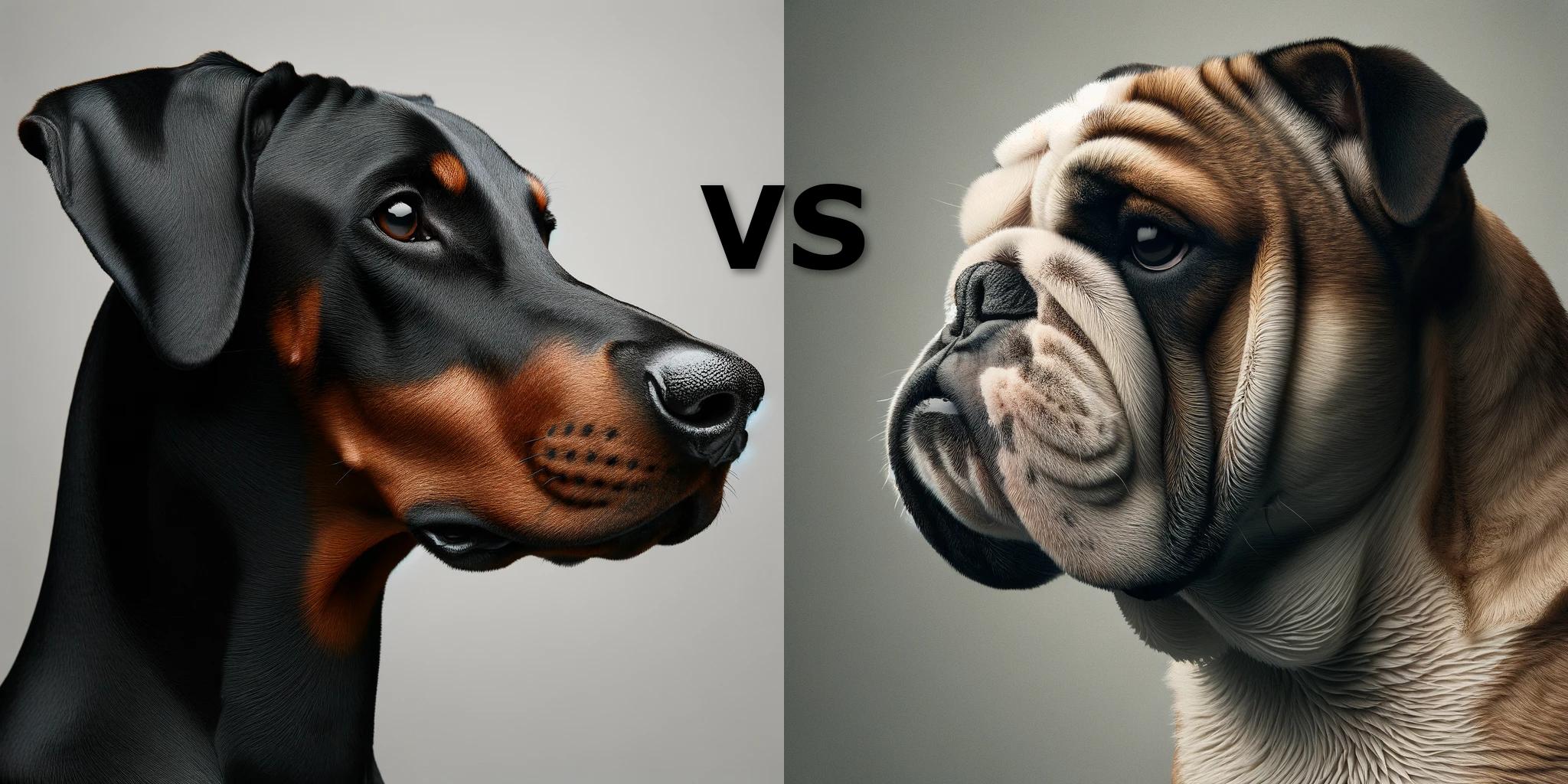 Doberman Pinscher vs Bulldog - My Dog Breeds