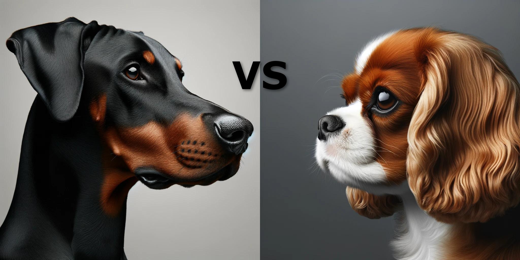 Doberman Pinscher vs Cavalier King Charles Spaniel - My Dog Breeds