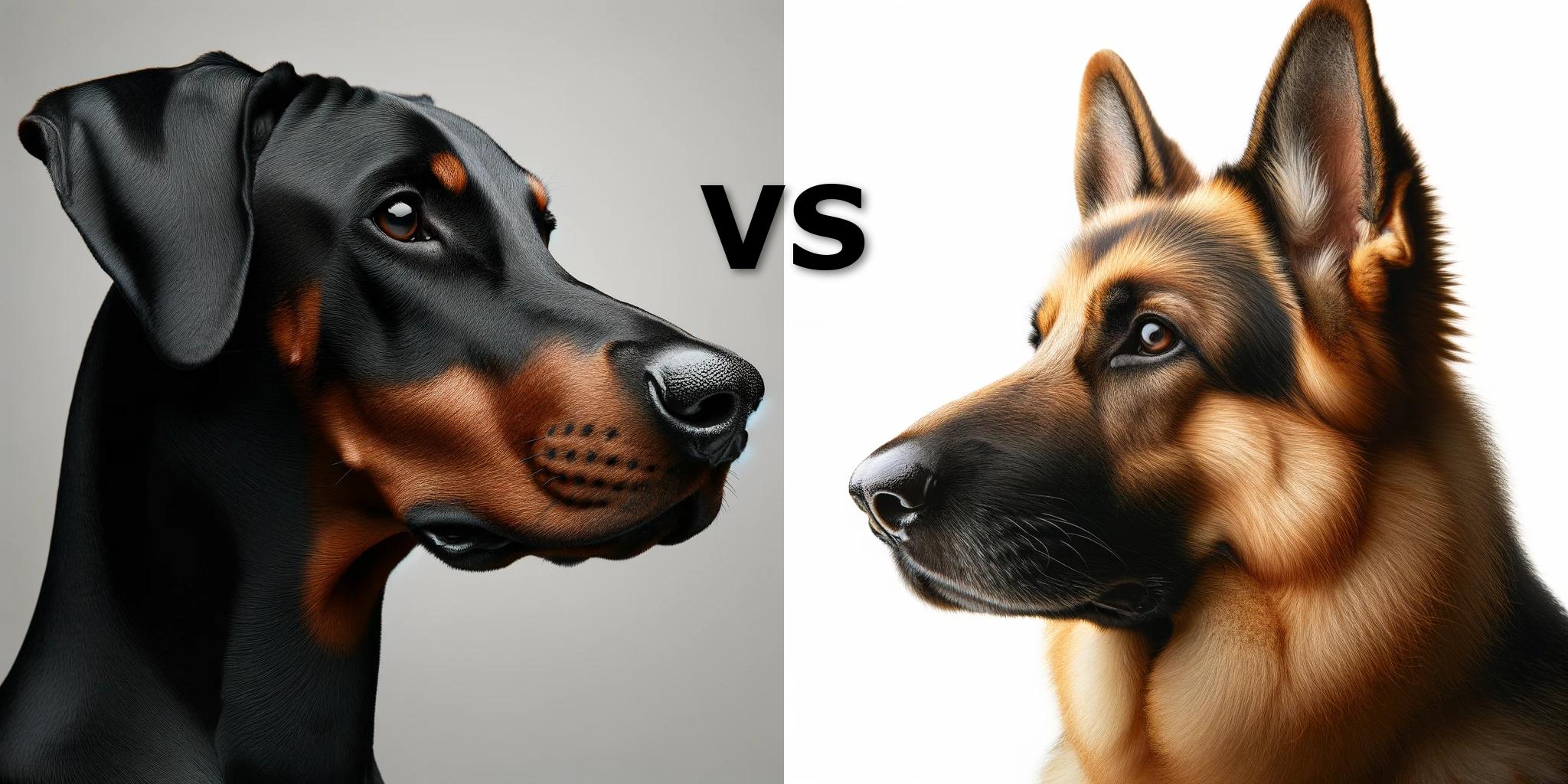 Doberman Pinscher vs German Shepherd - My Dog Breeds