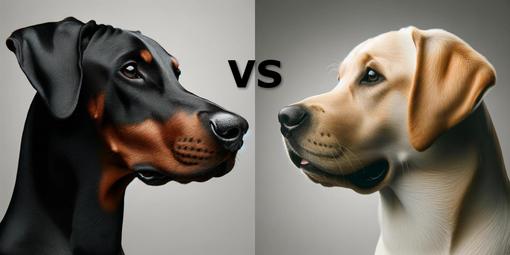 Doberman Pinscher vs Labrador Retriever - My Dog Breeds