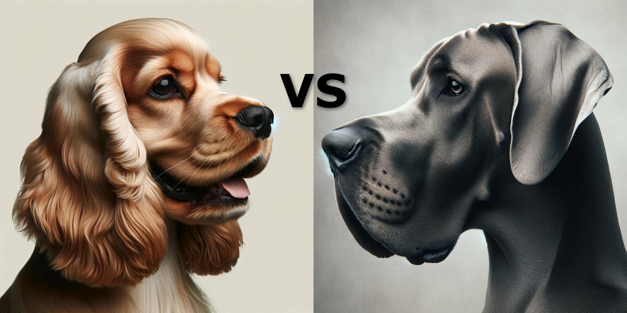 English Cocker Spaniel vs Great Dane - My Dog Breeds