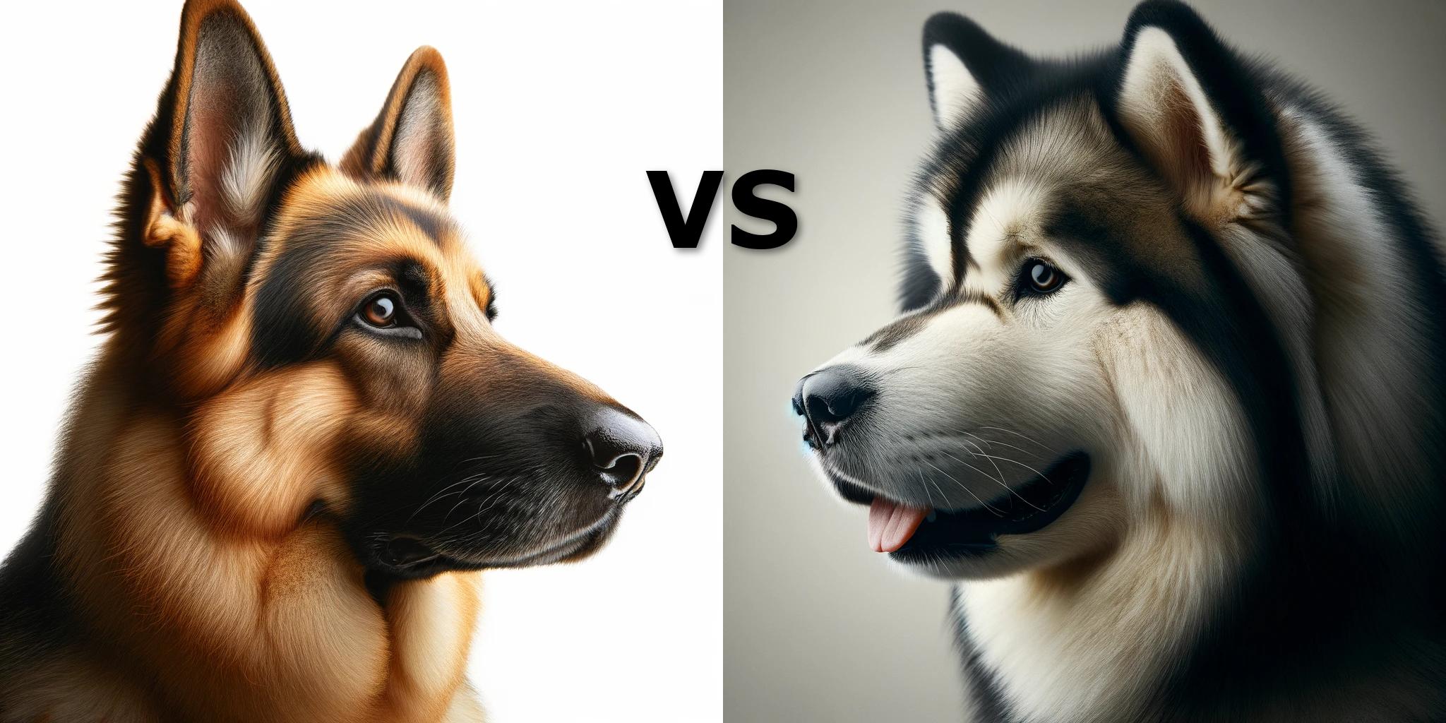 German Shepherd vs Alaskan Malamute - My Dog Breeds