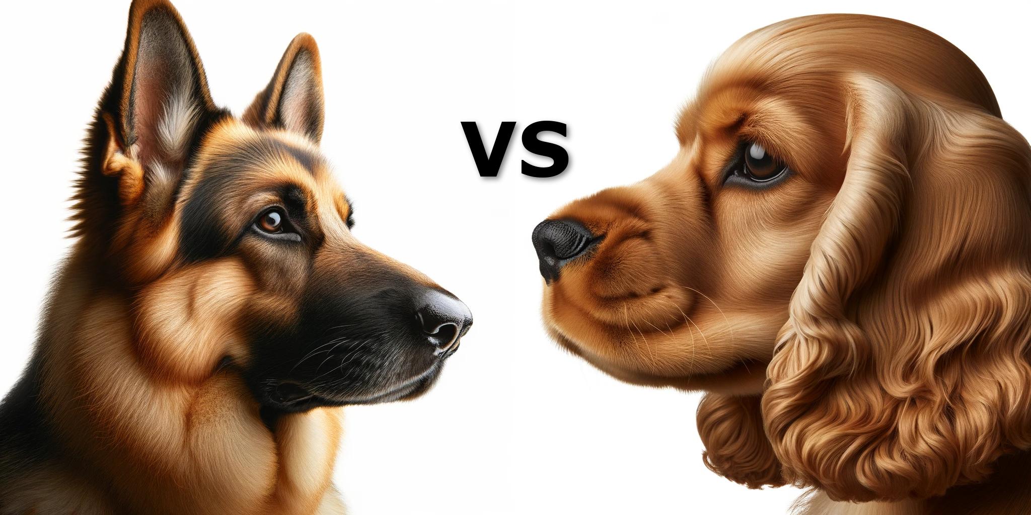 German Shepherd vs Cocker Spaniel - My Dog Breeds