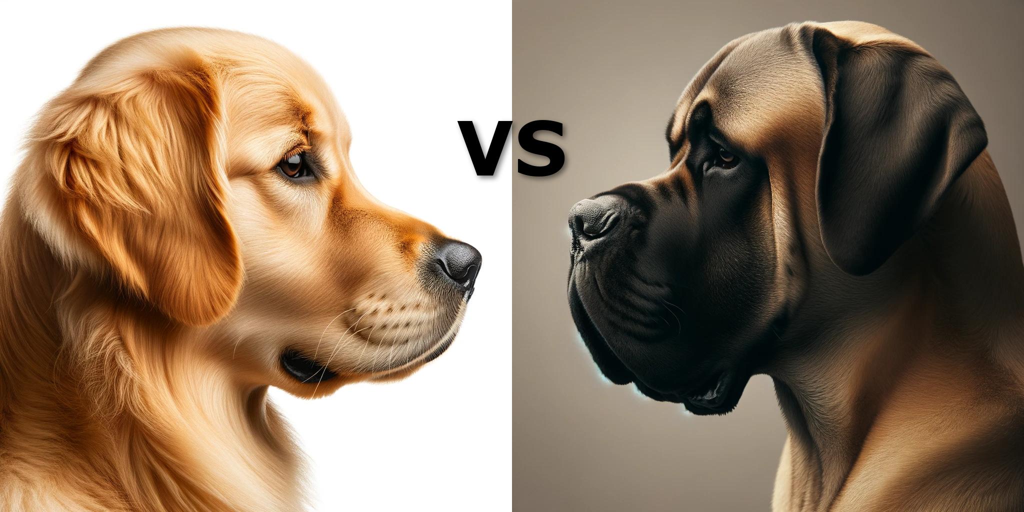Golden Retriever vs Mastiff - My Dog Breeds