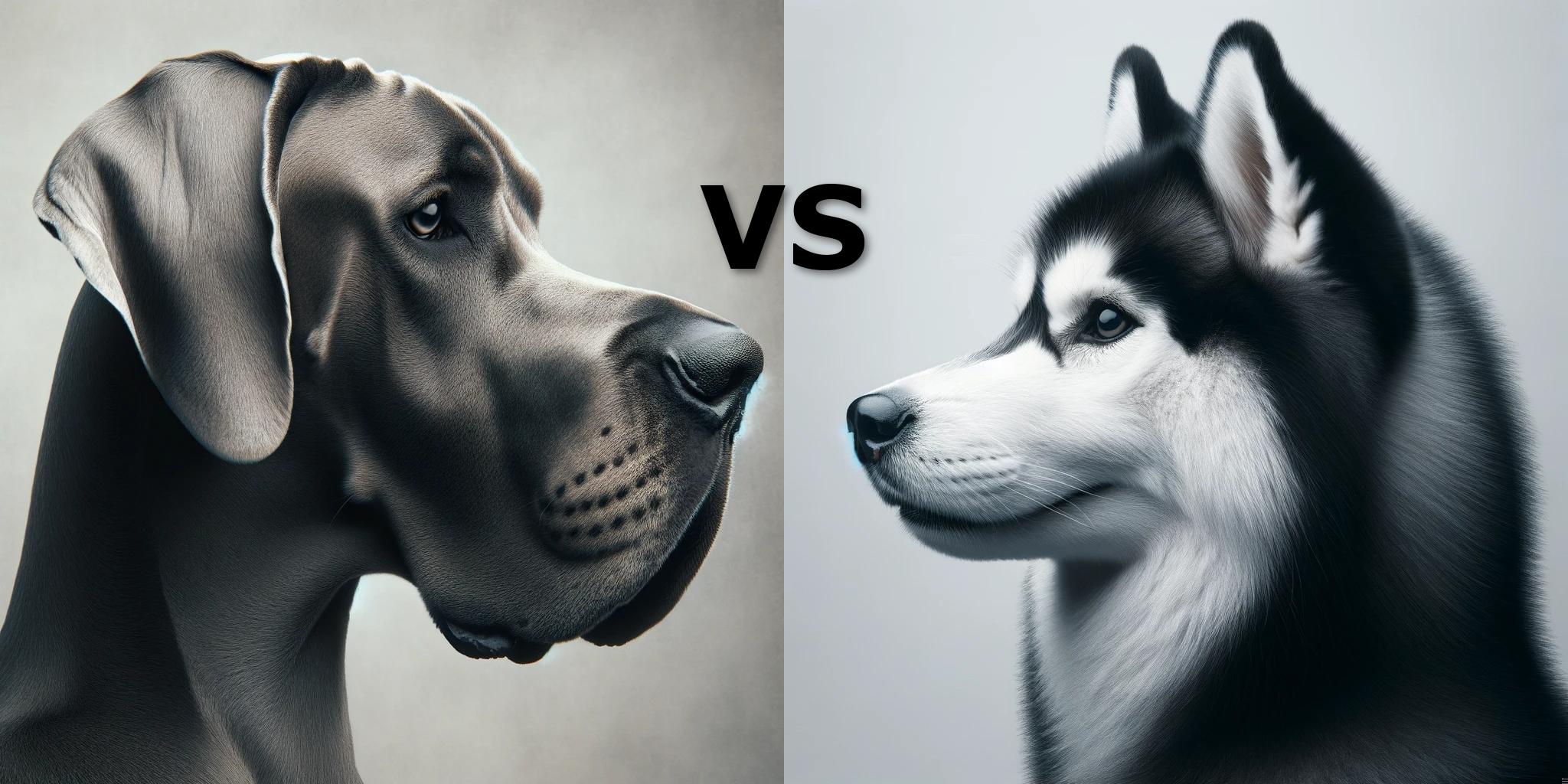Great Dane vs Siberian Husky - My Dog Breeds