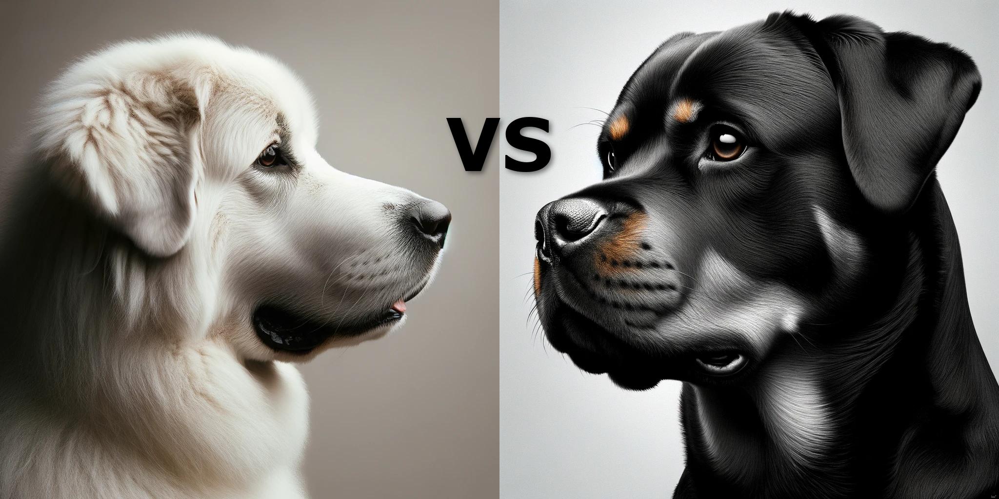 Great Pyrenees vs Rottweiler - My Dog Breeds