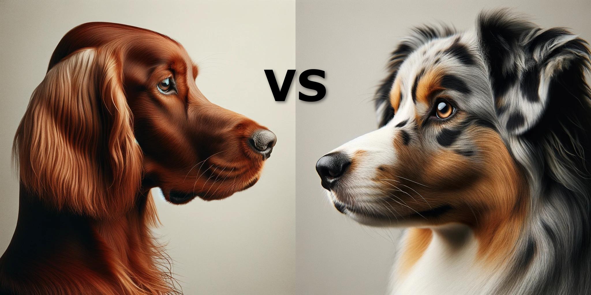 Irish Setter vs Australian Shepherd - My Dog Breeds