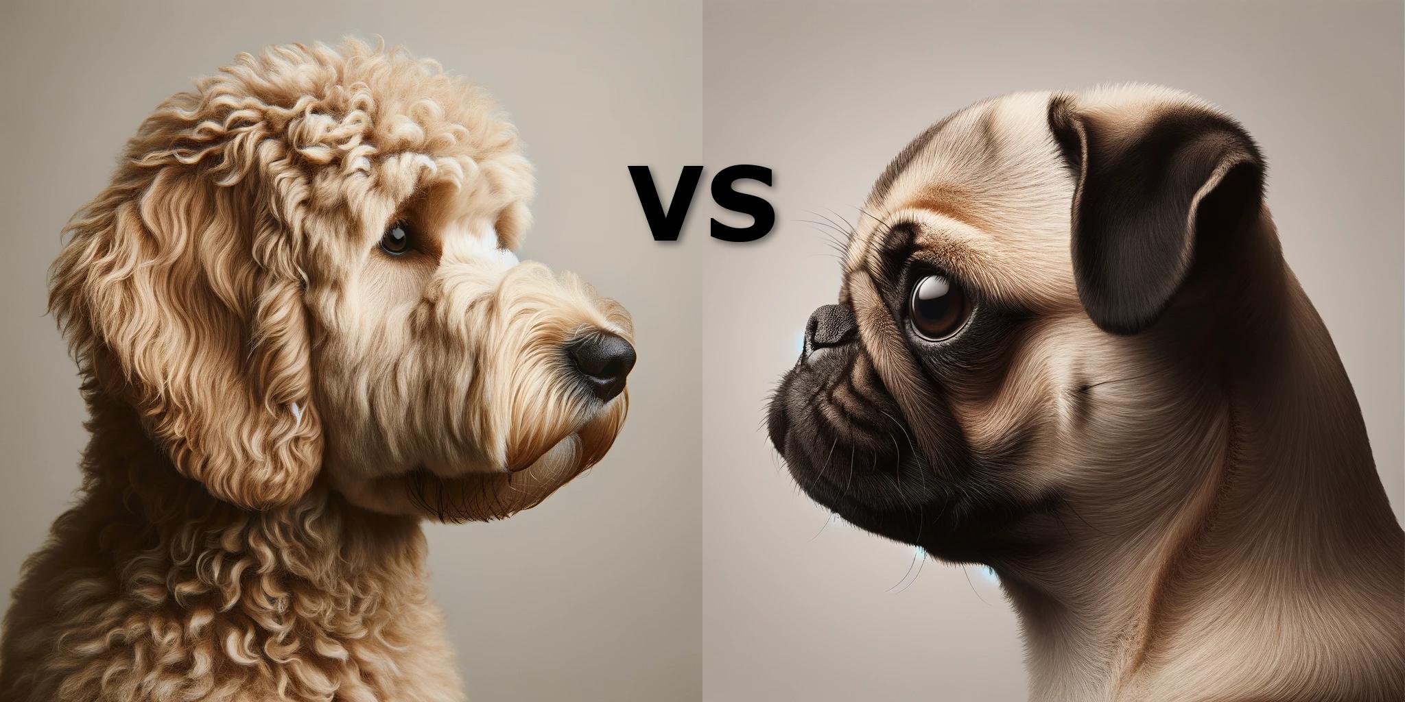 Labradoodle vs Pug - My Dog Breeds