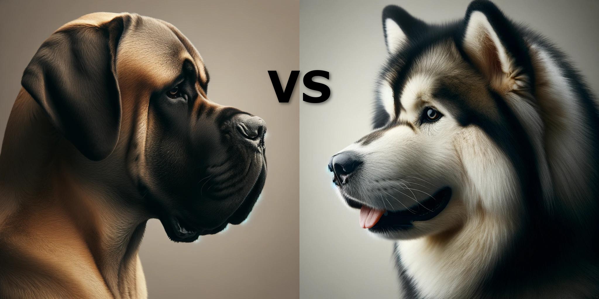 Mastiff vs Alaskan Malamute - My Dog Breeds