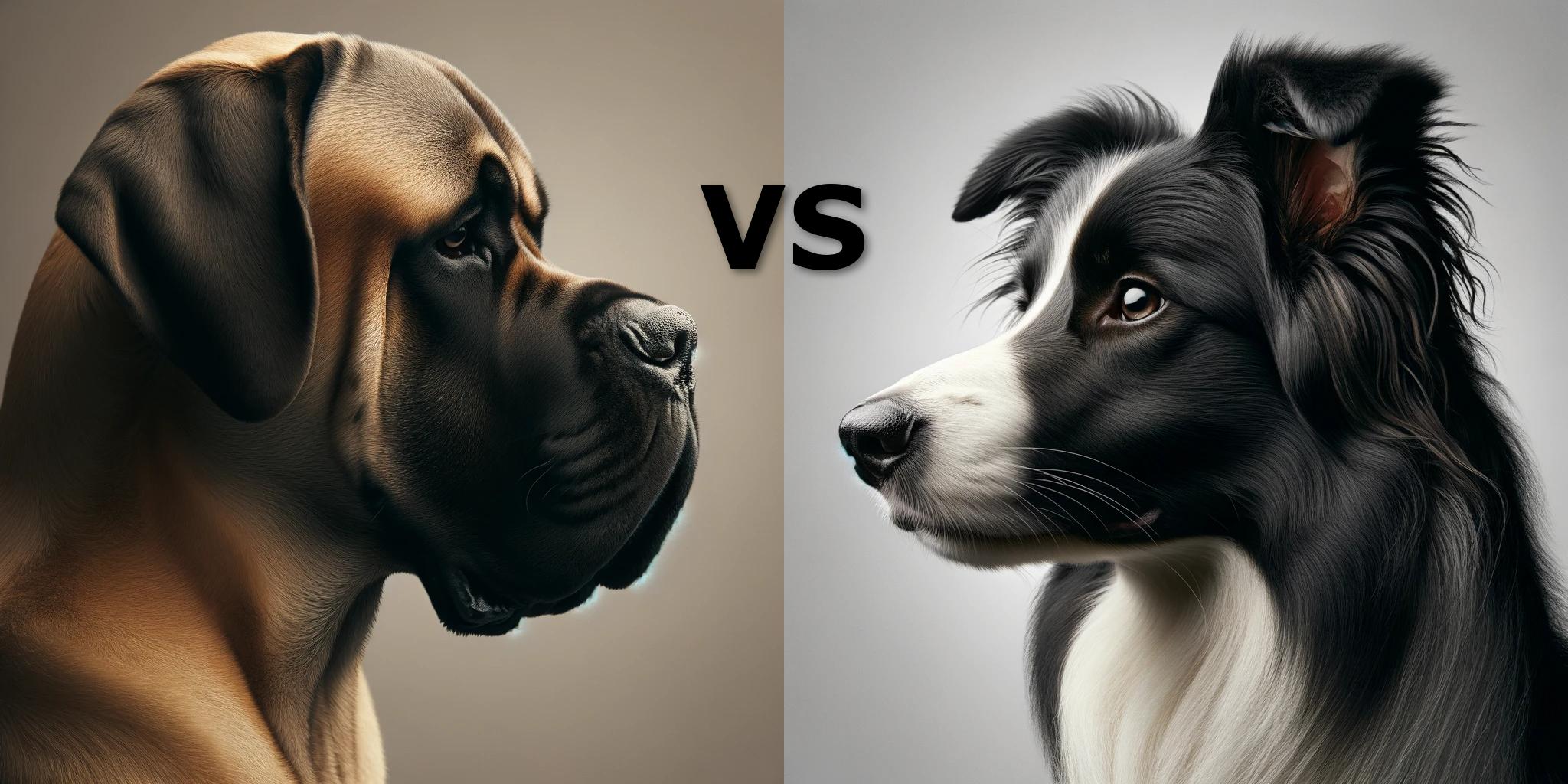 Mastiff vs Border Collie - My Dog Breeds