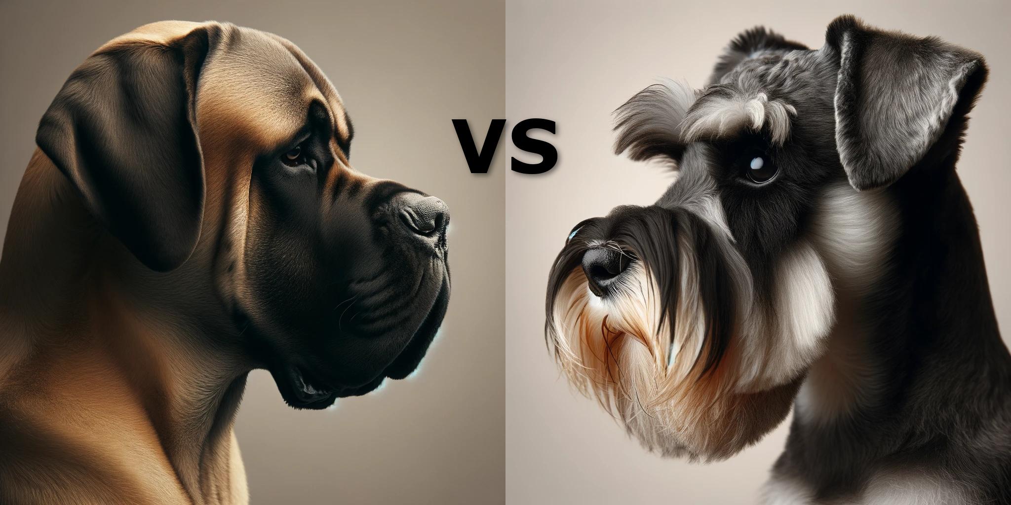 Mastiff vs Miniature Schnauzer - My Dog Breeds