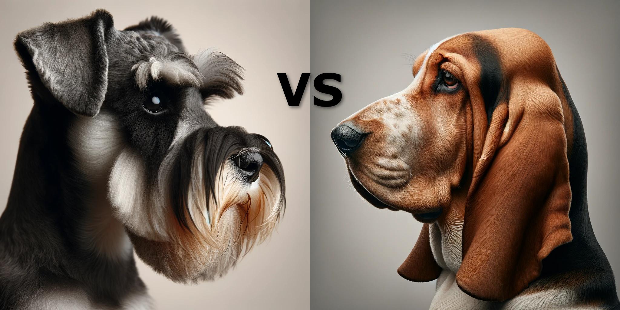 Miniature Schnauzer vs Basset Hound - My Dog Breeds