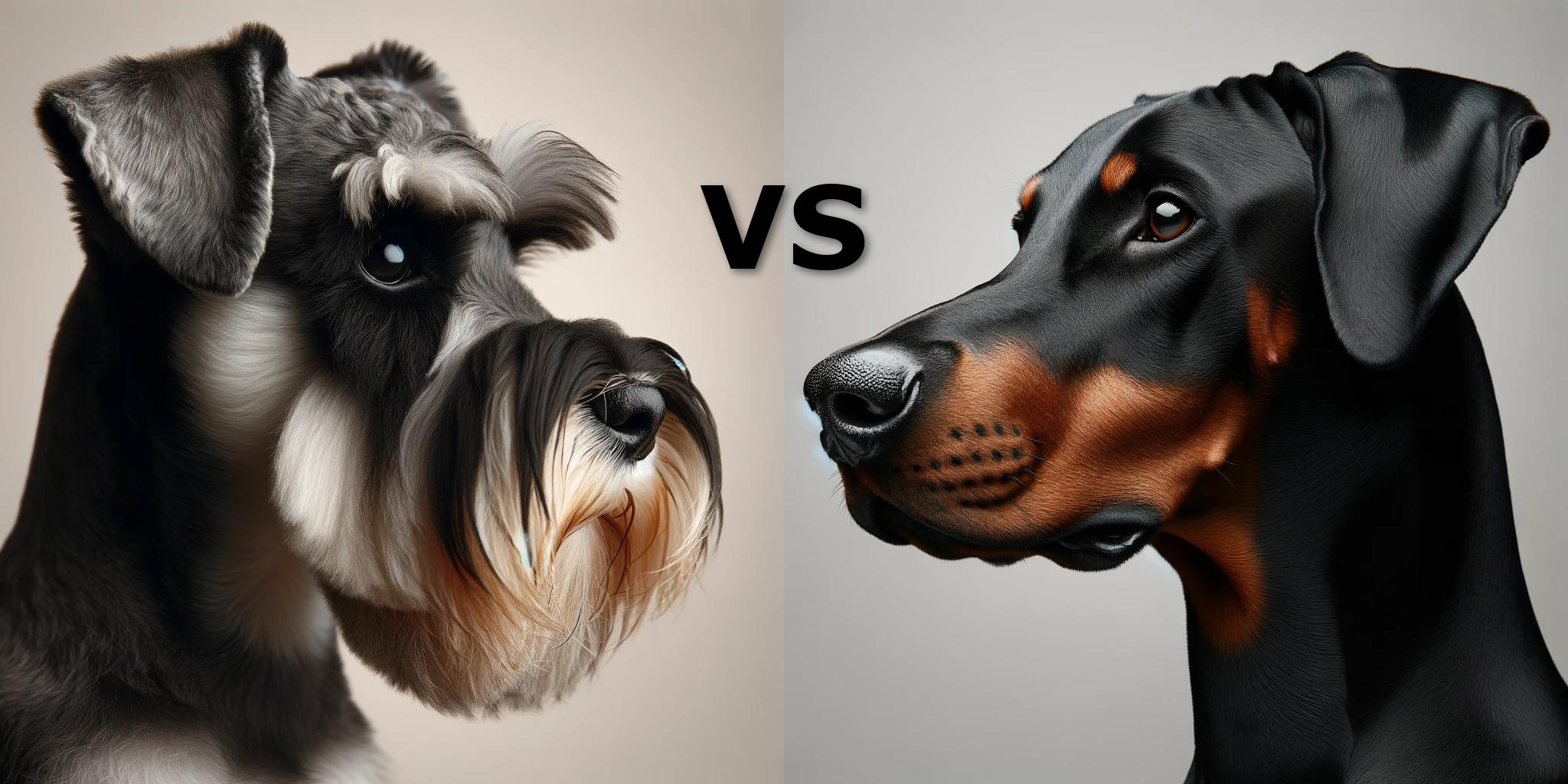Miniature Schnauzer vs Doberman Pinscher - My Dog Breeds