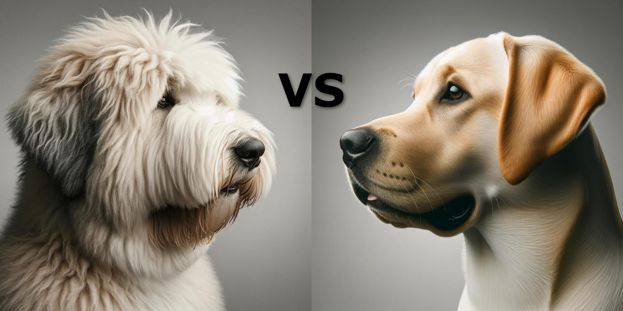 Old English Sheepdog vs Labrador Retriever - My Dog Breeds