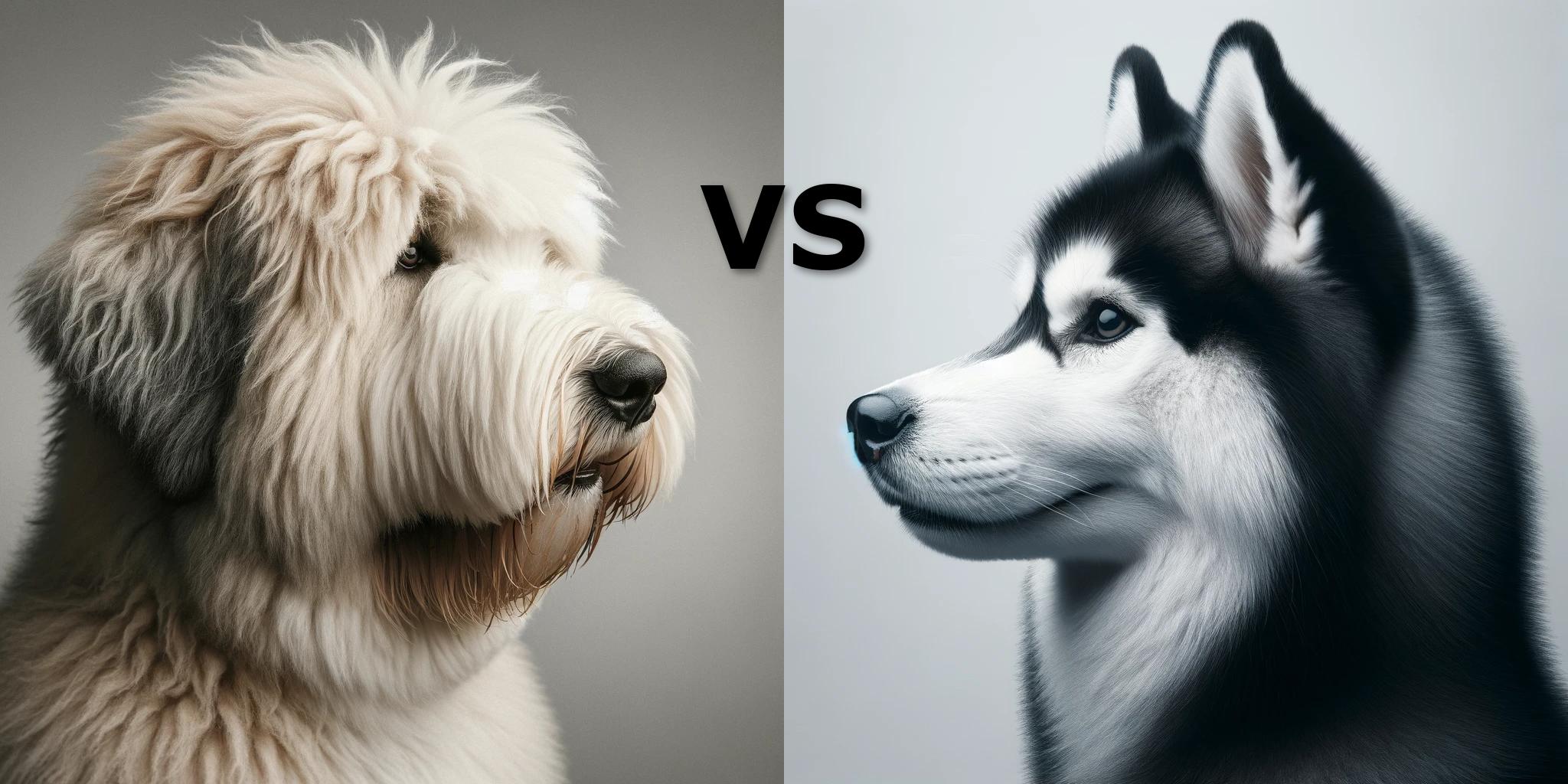 Old English Sheepdog vs Siberian Husky - My Dog Breeds