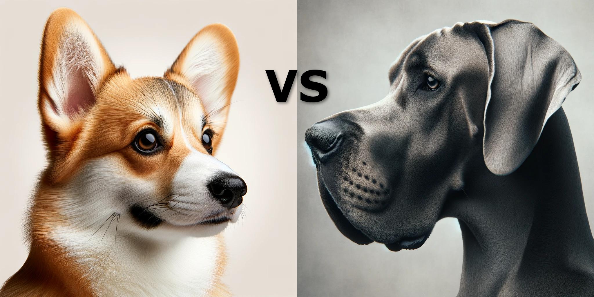 Pembroke Welsh Corgi vs Great Dane - My Dog Breeds