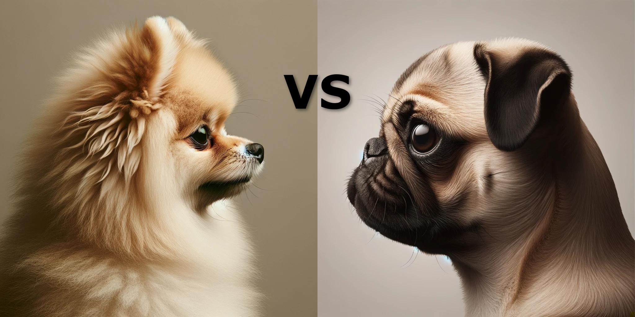 Pomeranian vs Pug - My Dog Breeds