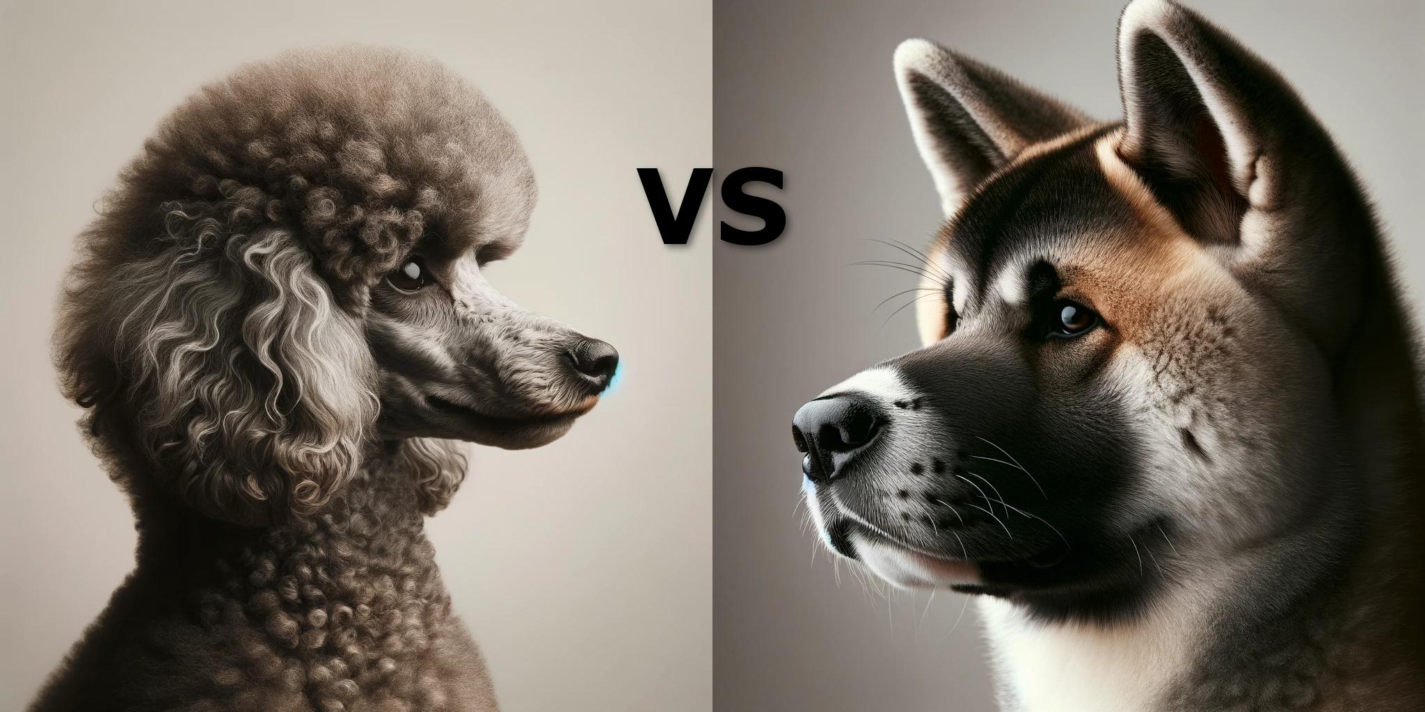 Poodle vs Akita - My Dog Breeds