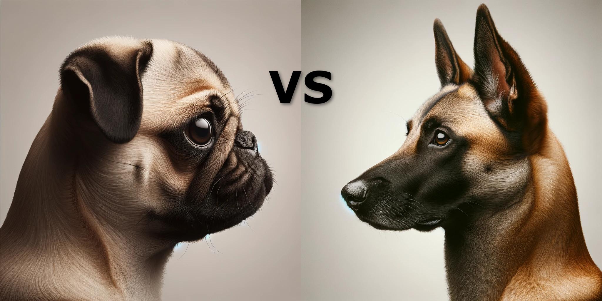 Pug vs Belgian Malinois - My Dog Breeds