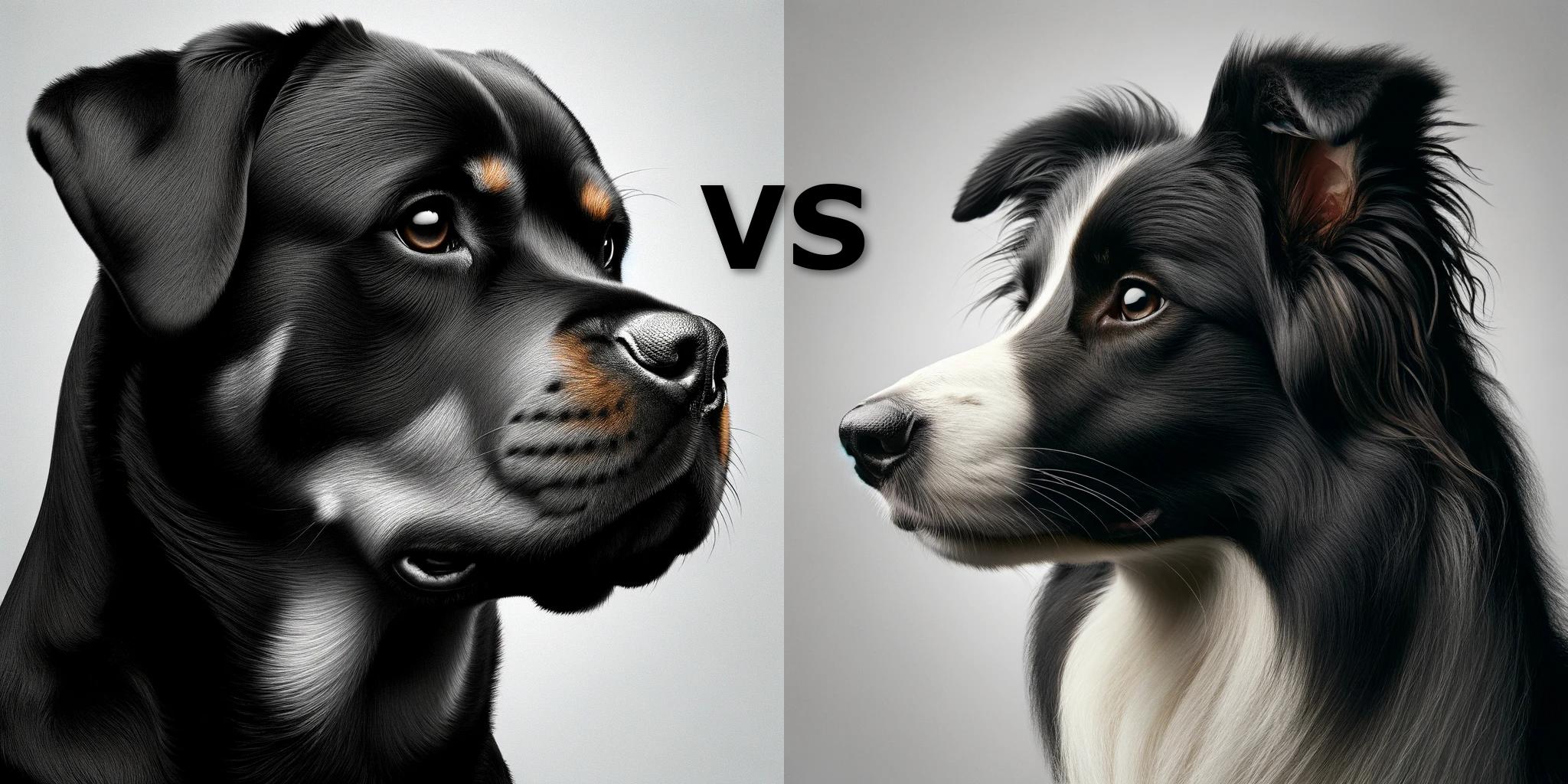 Rottweiler vs Border Collie - My Dog Breeds