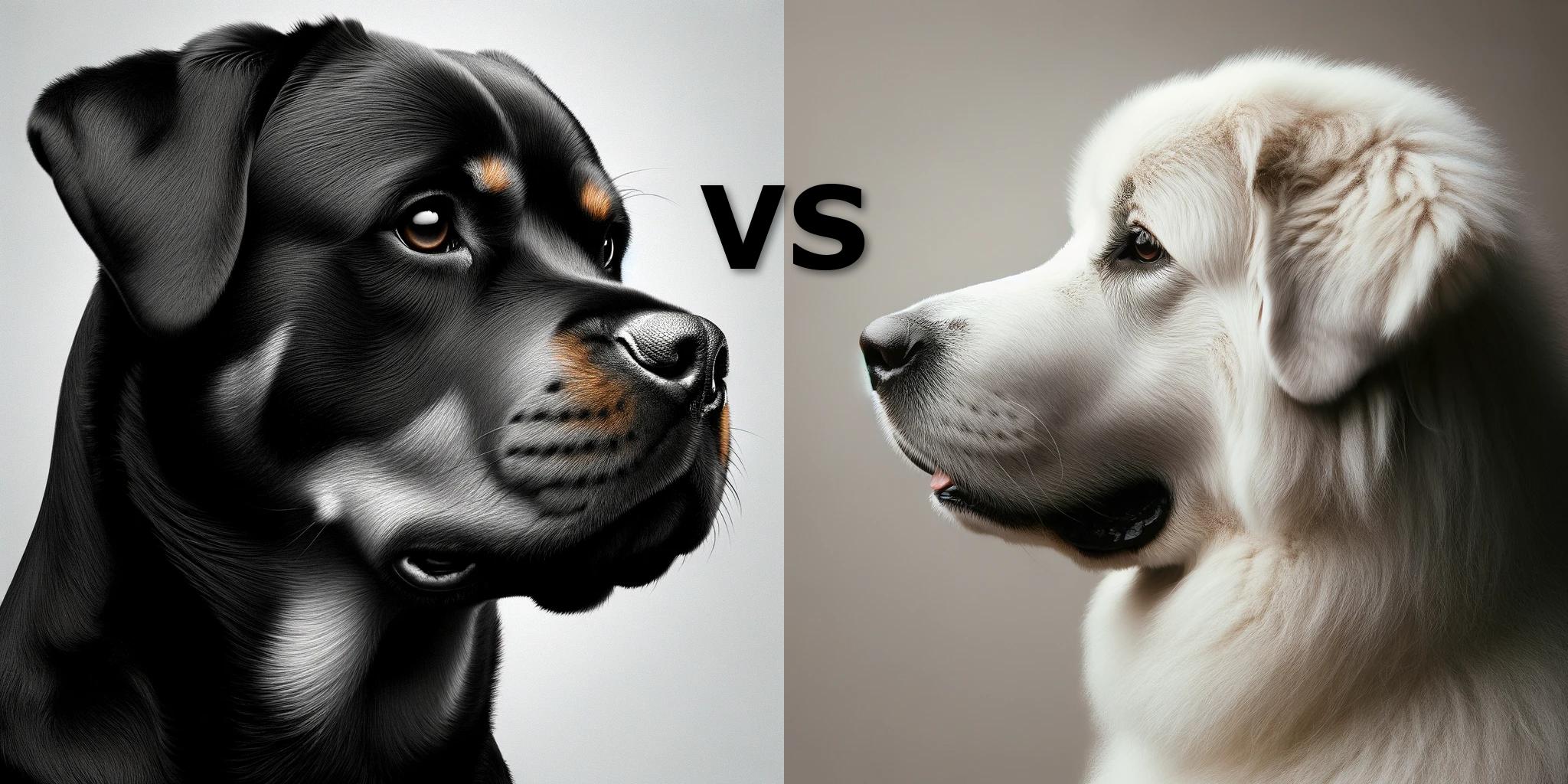 Rottweiler vs Great Pyrenees - My Dog Breeds
