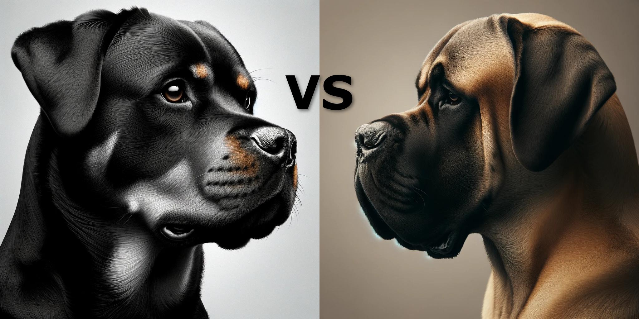 Rottweiler vs Mastiff - My Dog Breeds