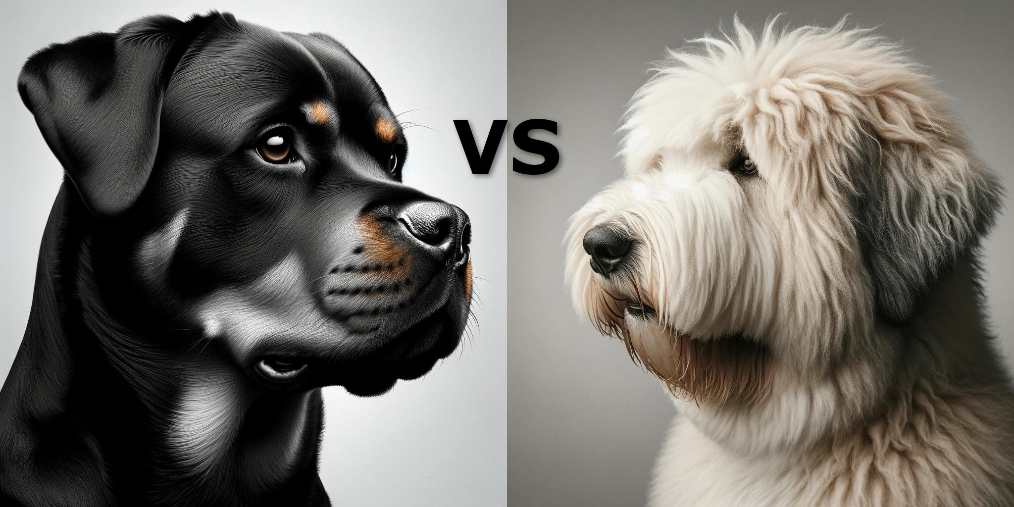 Rottweiler vs Old English Sheepdog - My Dog Breeds
