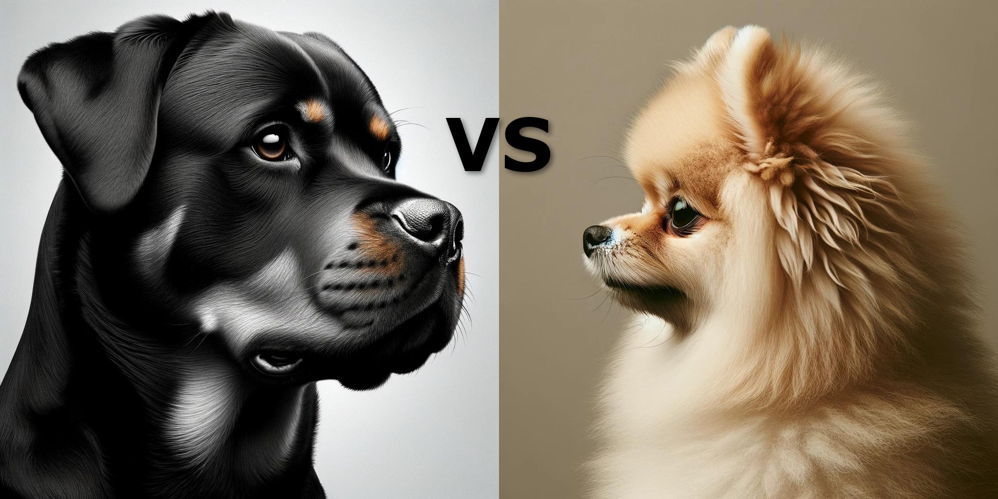 Rottweiler vs Pomeranian - My Dog Breeds