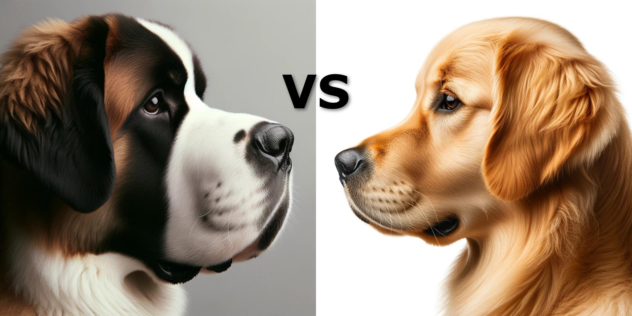 Saint Bernard vs Golden Retriever - My Dog Breeds