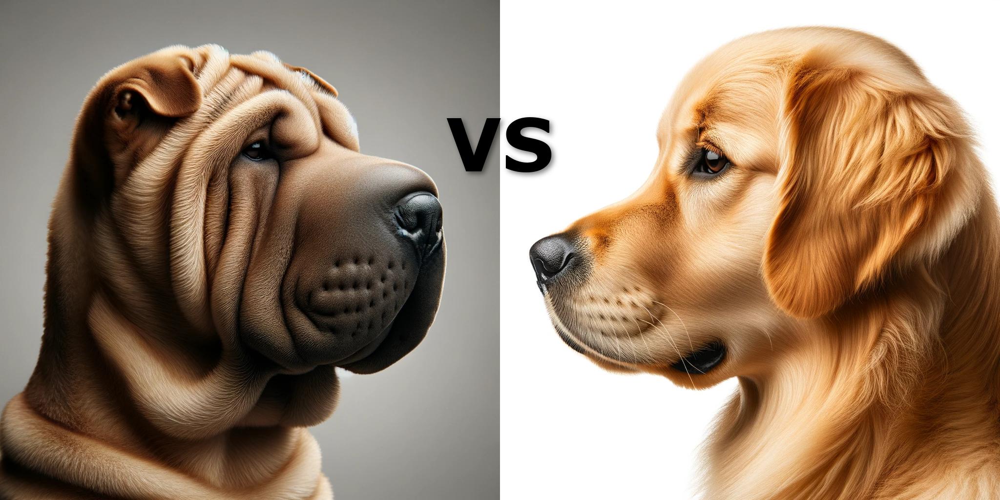 Shar Pei vs Golden Retriever - My Dog Breeds
