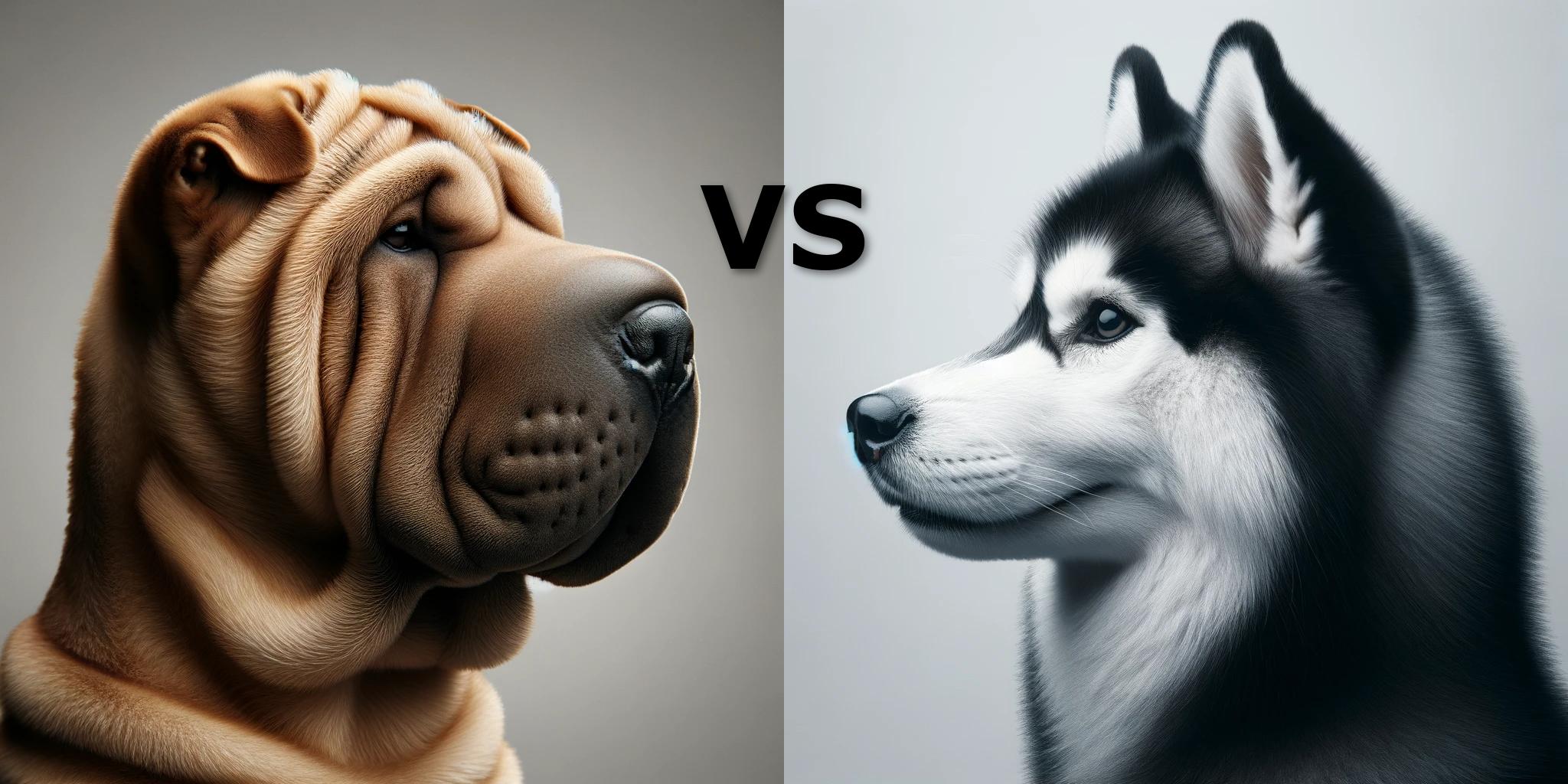 Shar Pei vs Siberian Husky - My Dog Breeds