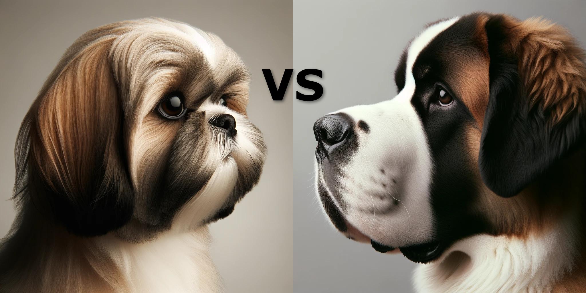 Shih Tzu vs Saint Bernard - My Dog Breeds