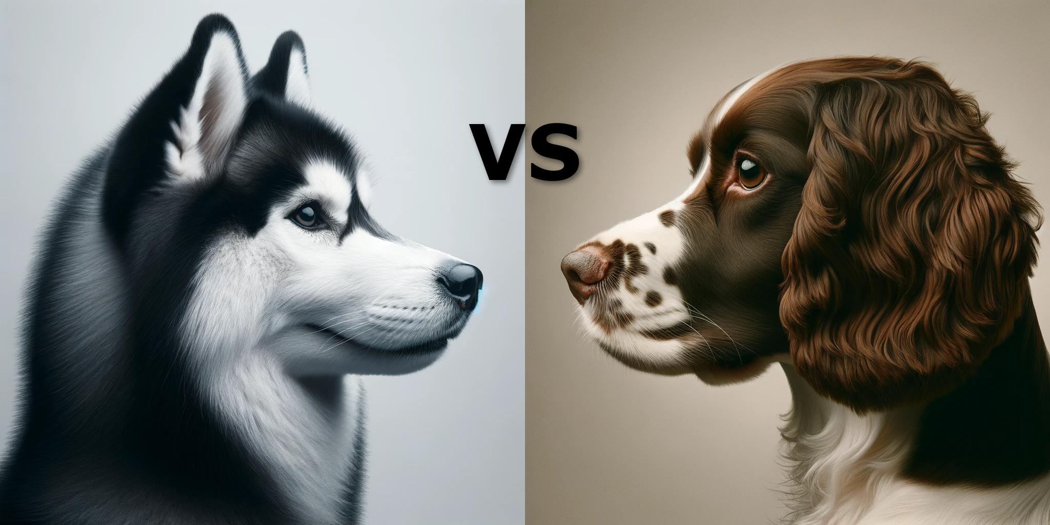 Siberian Husky vs English Springer Spaniel - My Dog Breeds