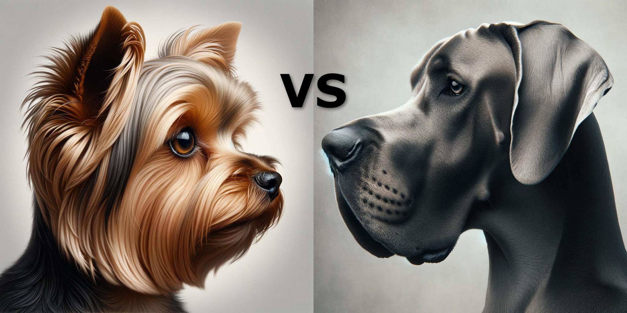 Yorkshire Terrier vs Great Dane - My Dog Breeds
